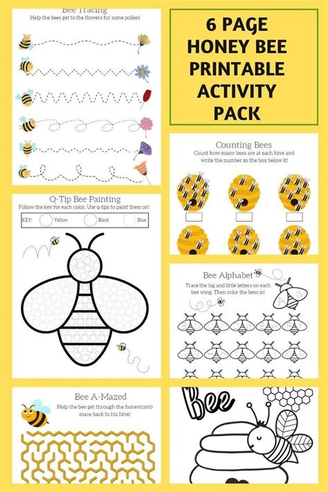 Honey Bee Printable Worksheets Worksheets For Preschool Kindergarten