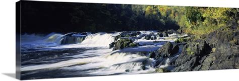 Menominee River Falling Into Piers Gorge Upper Peninsula Of Michigan