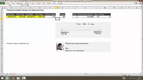 Excel Date And Time Calculate Duration Between Two Dates And Times