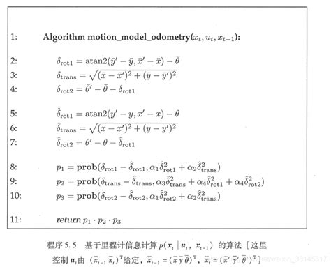 Amcl 里程计运动模型amcl算法里程计模型 Csdn博客