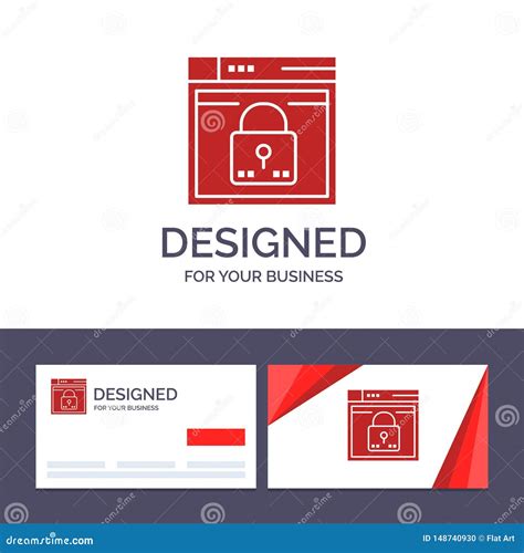 Creative Business Card And Logo Template Login Secure Web Layout