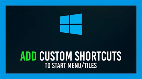 Windows Custom Shortcuts On Start Menutiles Guide Crash Course