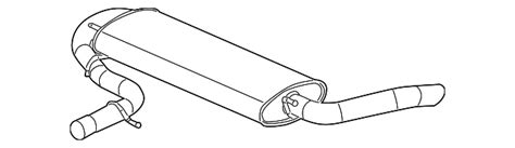 2004 2007 Saturn Vue Muffler 15898908 Gm Parts Center