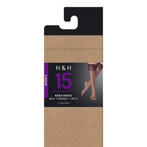 Handh Knee High 2 Pack Natural The Warehouse
