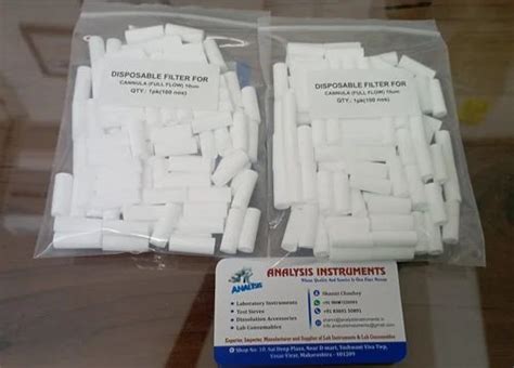 Dissolution Cannula Filter For Laboratory Packaging Type Box At