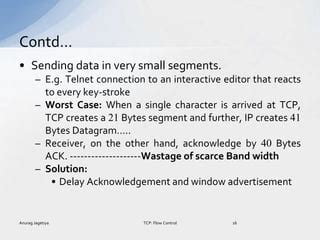 TCP Protocol Flow Control PPTX