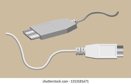 Usb Connectors Vector Illustration Stock Vector Royalty Free