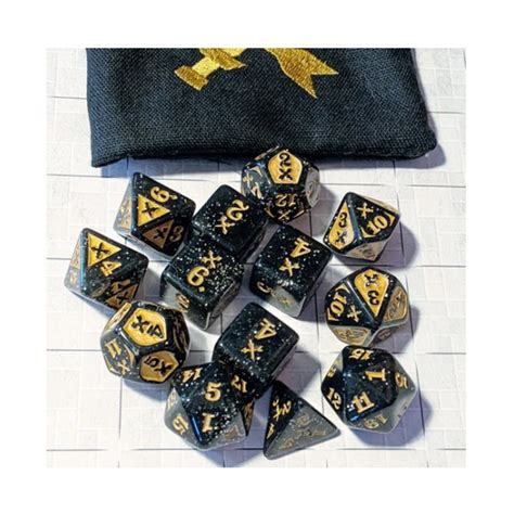 Gyld Piercing Damage Acrylic Black Sparkle Wgold 14 New