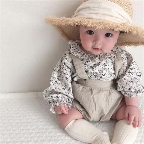 Осенняя коллекция года Комбинезоны для маленьких мальчиков и девочек в корейском и японском