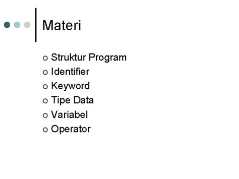 Tipe Data Variabel Dan Operator Powered Materi Struktur