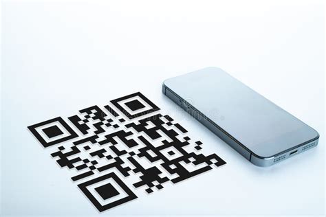 Scan Qrcode Digital Mobile Smart Phone With Qr Code Scanner On