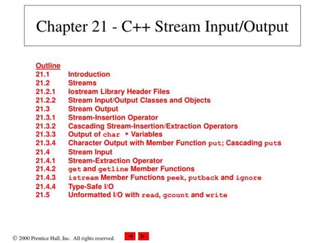 Ppt Chapter 21 C Stream Inputoutput Powerpoint Presentation Free Download Id470328