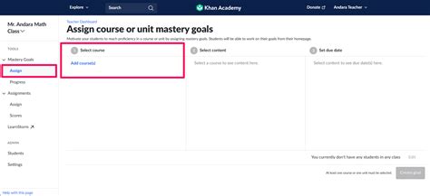 How Do I Add Or Edit A Course On My Khan Academy Class Khan Academy