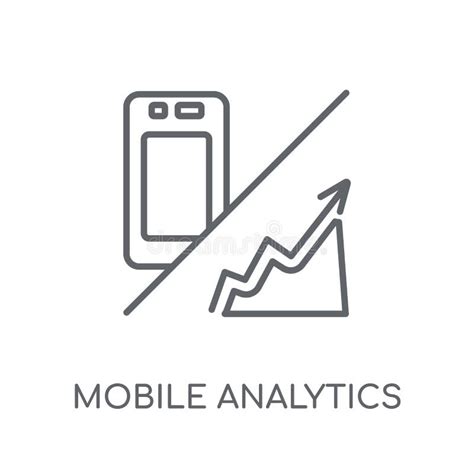 Mobile Analytics Linear Icon Modern Outline Mobile Analytics Lo Stock Vector Illustration Of