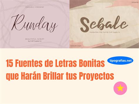 15 Fuentes De Letras Bonitas Que Harán Brillar Tus Proyectos Tipografias