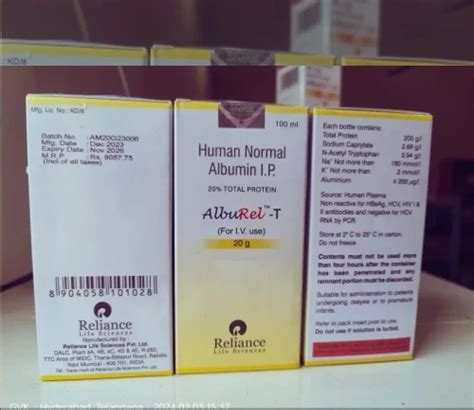 Alburel Reliance Alburel 20g 20100 Ml At ₹ 5300bottle In Kurnool