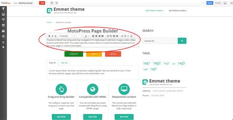 Adding Content Adding Content Motopress