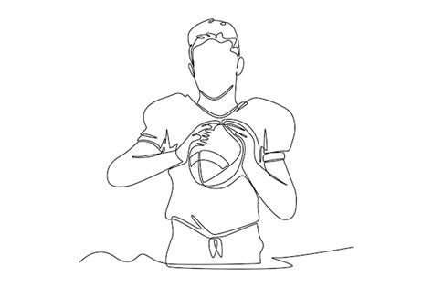 Premium Vector Continuous One Line Drawing Youth Sports Concept