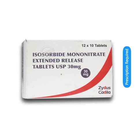Isosorbide Mononitrate 30mg Spc Rs 13 15 Mycare Lk