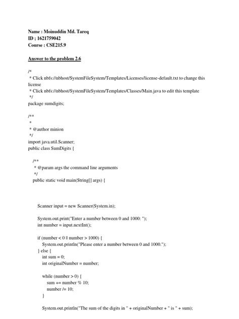Java Pdf Object Computer Science Computer Programming
