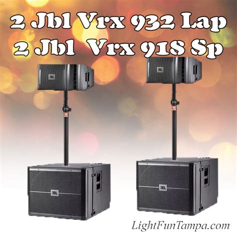 X Jbl Vrx Lap Speakers X Jbl Vrx Sp Sub Lightfuntampa