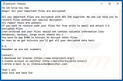 Cobra Locker Ransomware Decryption Removal And Lost Files Recovery