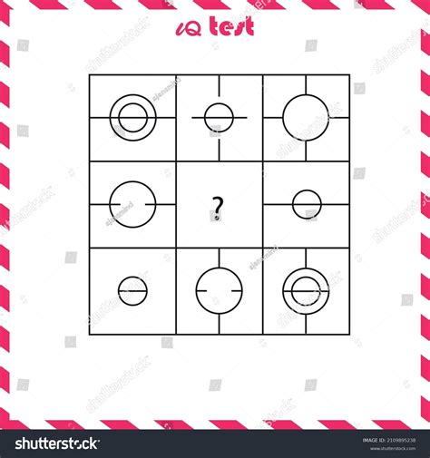 Practice Questions Worksheet Education Iq Test Stock Vector Royalty