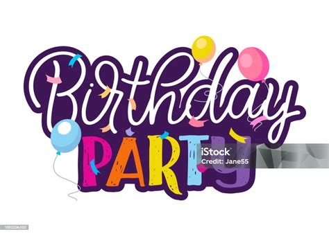 생일 축하합니다 귀여운 손으로 그린 낙서 편지 엽서 축하할 시간입니다 생일 파티 시간 배너 티셔츠 디자인 라벨 0명에 대한 스톡 벡터 아트 및 기타 이미지 Istock