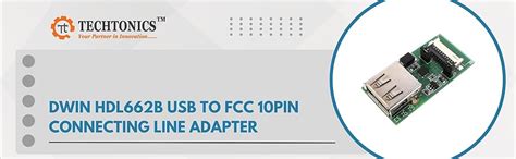 Techtonics Dwin Hdl662b Usb To Fcc 10pin Connecting Line Adapter Computers