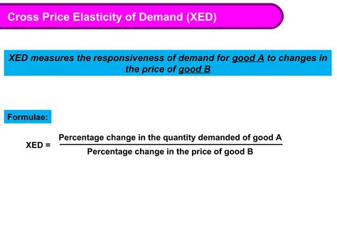Cross Price Elasticity Of Demand PPT