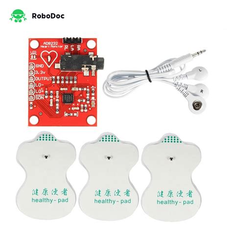 Ad8232 Heart Rate Monitor Ecg Module Set Price In Bd Robodoc