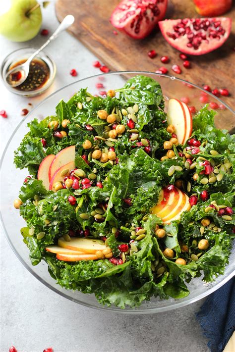 Kale Pomegranate Salad Simple Yet Festive Garden In The Kitchen