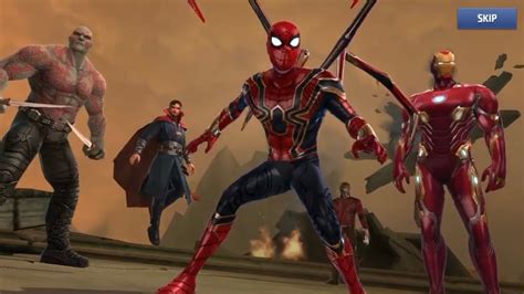 Avengers Infinity War Spider Man Ironman Doctor Strange Vs Thanos