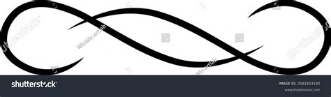 Infinity Symbol Depicted Continuous Loop Representing Stock Vector Royalty Free 2581803193