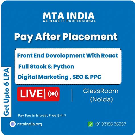 Mta India On Linkedin Ready To Kickstart Your Career In Digital Marketingfront End Development