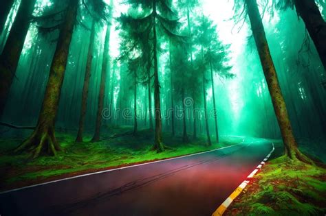 Forest Tree Elements Stock Illustration Illustration Of Reflection