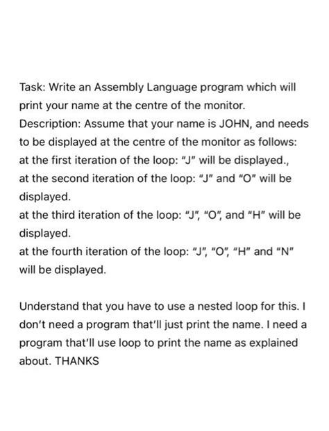 Solved Use Tasm 8086