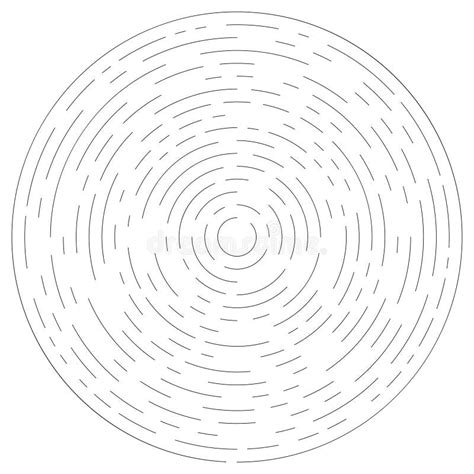 Segmented Circular Concentric Circle Element Stock Vector Illustration Of Cycle Circle
