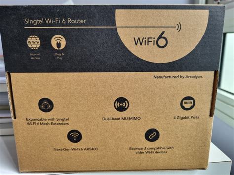 BNIB Singtel Wifi 6 Router Computers Tech Parts Accessories Networking On Carousell