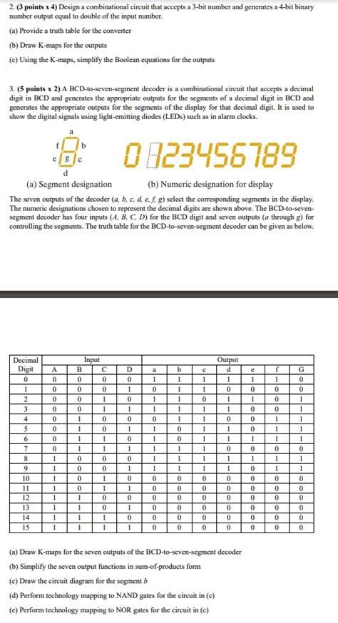 2 3 Points X 4 Design A Combinational Circuit That Accepts A 3 Bit