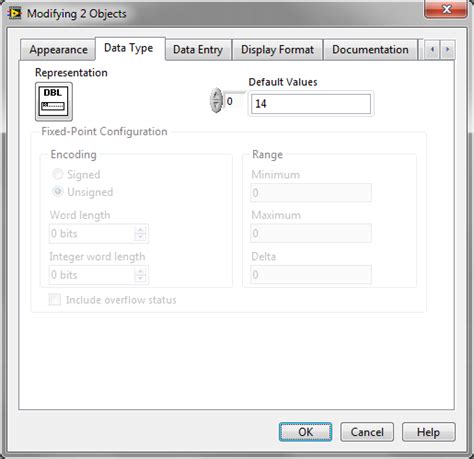 allow access to default value on control properties dialog ni community
