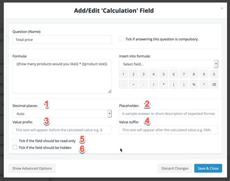 Calculation Field Snapforms Resources And Faqs