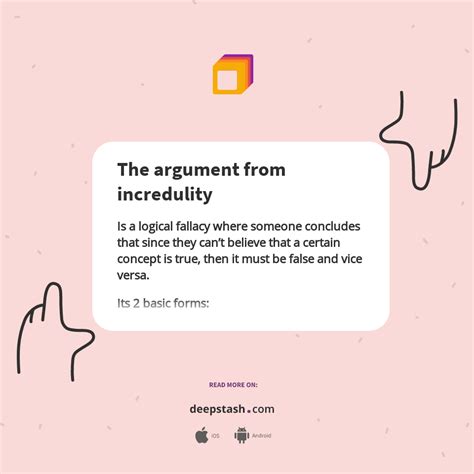 The Argument From Incredulity Deepstash