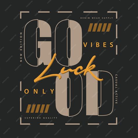 Premium Vector Good Luck Lettering Abstract Graphic Typography Vector