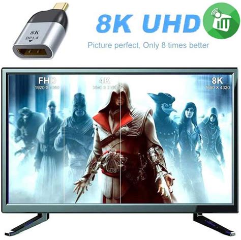 Type C Male To DP DisplayPort K Female Converter Adapter