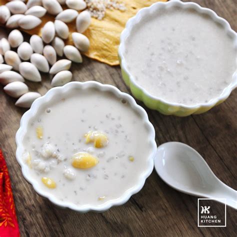 Gingko Barley Beancurd Sweet Soup 薏米腐竹 Huang Kitchen