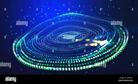 Internet Open Data Big Data Concept Digital Neural Network