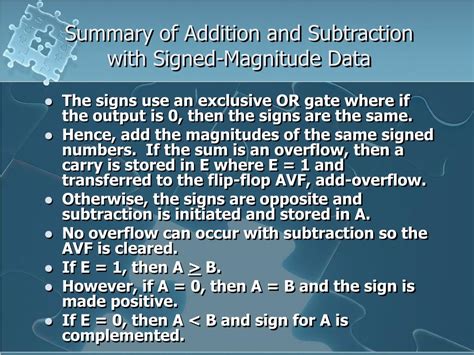 Ppt Addition And Subtraction With Signed Magnitude Data Mano