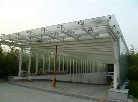 汽车坡道雨棚 泰安正方建筑工程有限公司