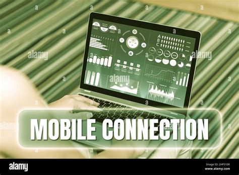 Conceptual Caption Mobile Connection Business Concept Secure Universal Login Solution Using